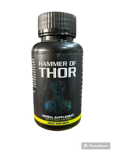 Original Dr Chopra Hammer of Thor Herbal Supplement 100% Pure Natural ...